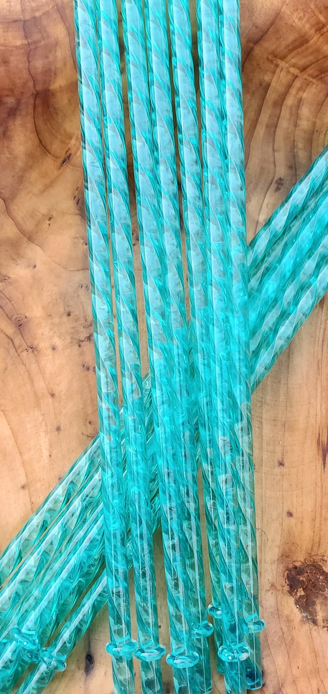 10 Inch Blue Swirl Plastic Straw for Cold Cups | Gift | Cup Accessories ...