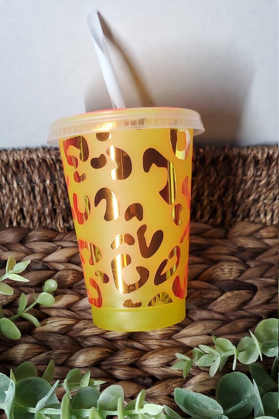 Kids Leopard Print 15.5 Ounce Color Changing Cup With - Etsy