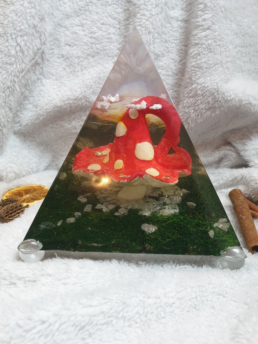 Magic Forest Lamp Mushroom Magic Fly Agaric Fairy Resin Goa - Etsy