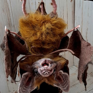 Bat Skulpture,woolly Bat,felting Toy,souvenirs,needle,gift,exclusive ...