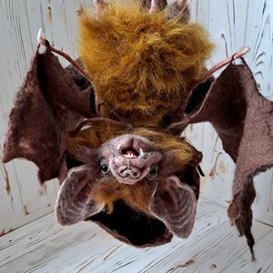 Bat Skulpture,woolly Bat,felting Toy,souvenirs,needle,gift,exclusive ...