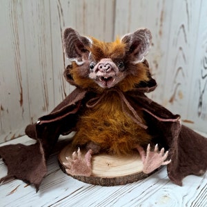 Bat Skulpture,woolly Bat,felting Toy,souvenirs,needle,gift,exclusive ...