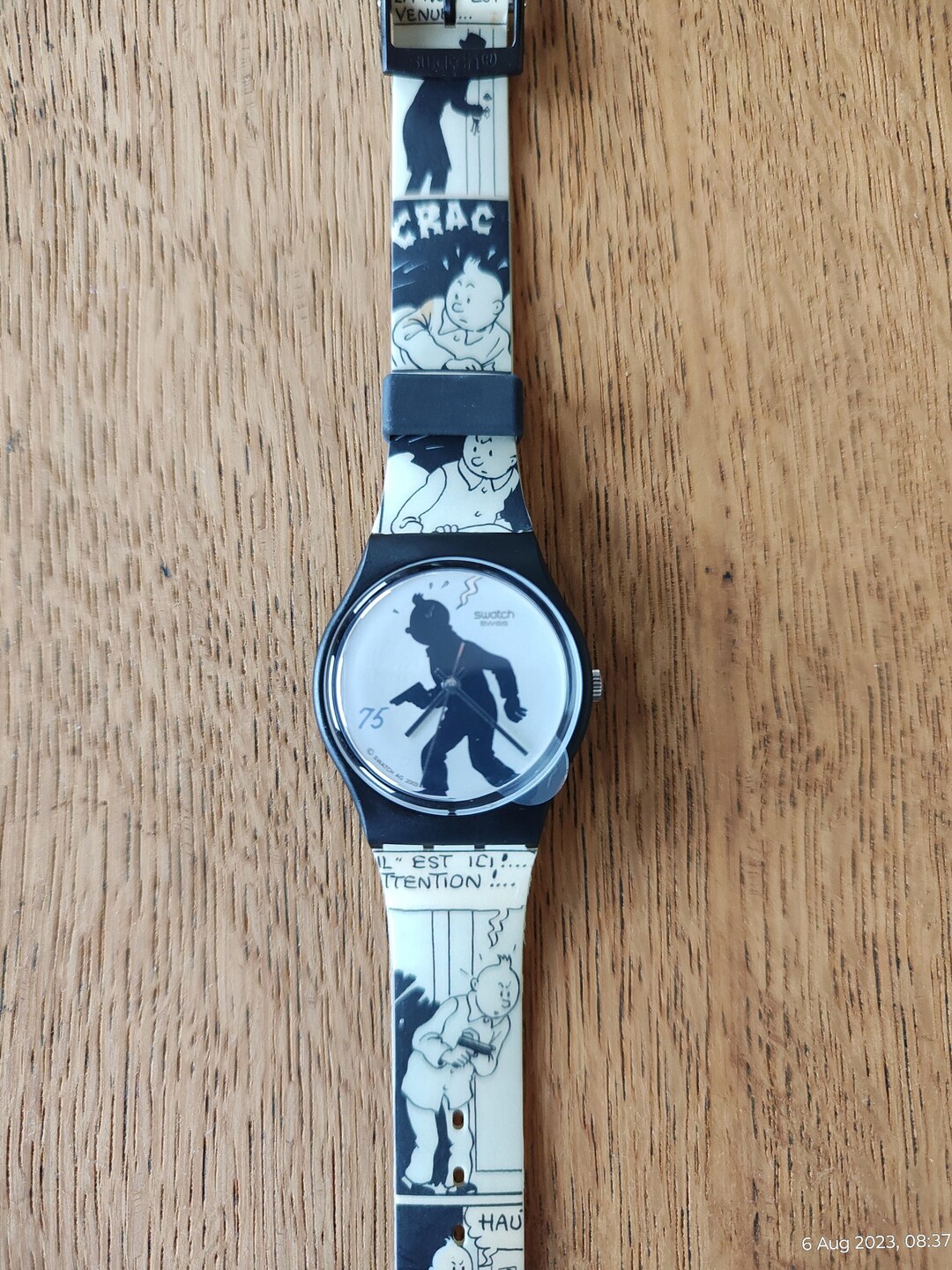 Tintin Swatch Watch 75th Anniversary Limited Edition 2004 Moulinsart ...