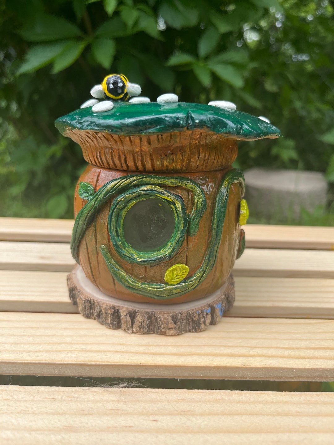 Mushroom Fairy Stash Jar With Tealight Inside - Etsy