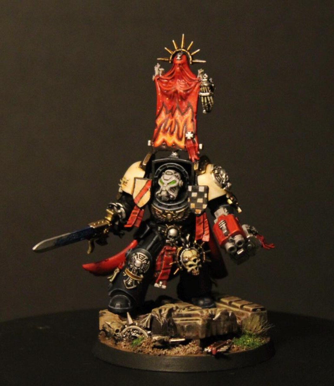 Black Templars Space Marine Terminator Captain Professionally Painted ...