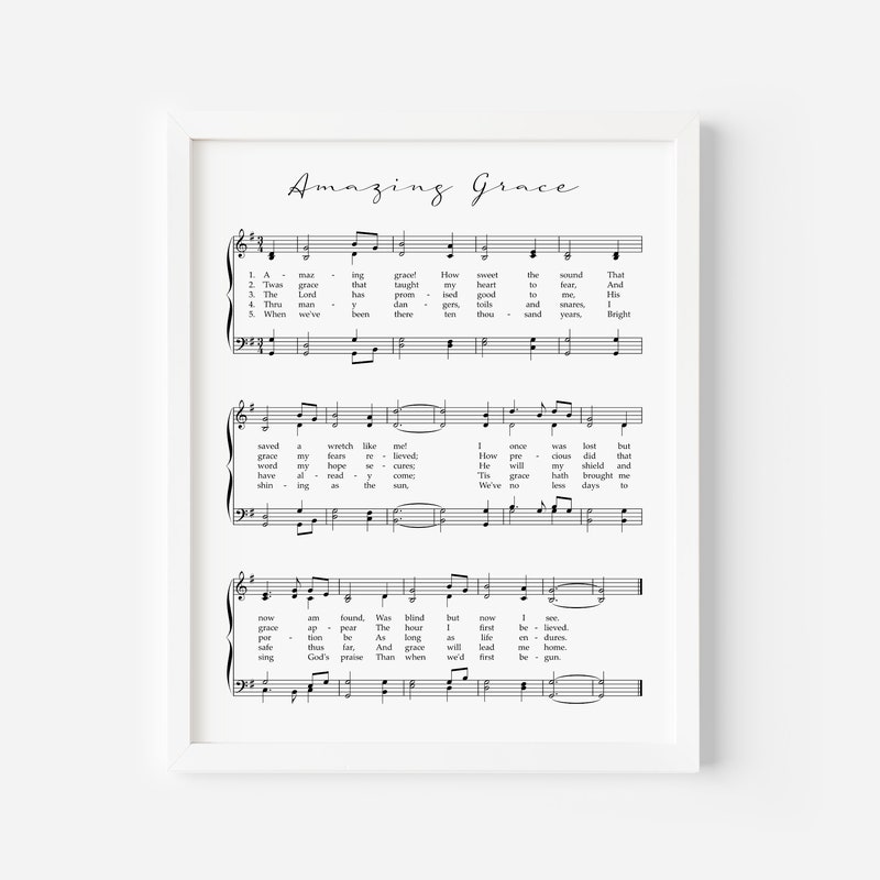 Amazing Grace Print - Etsy