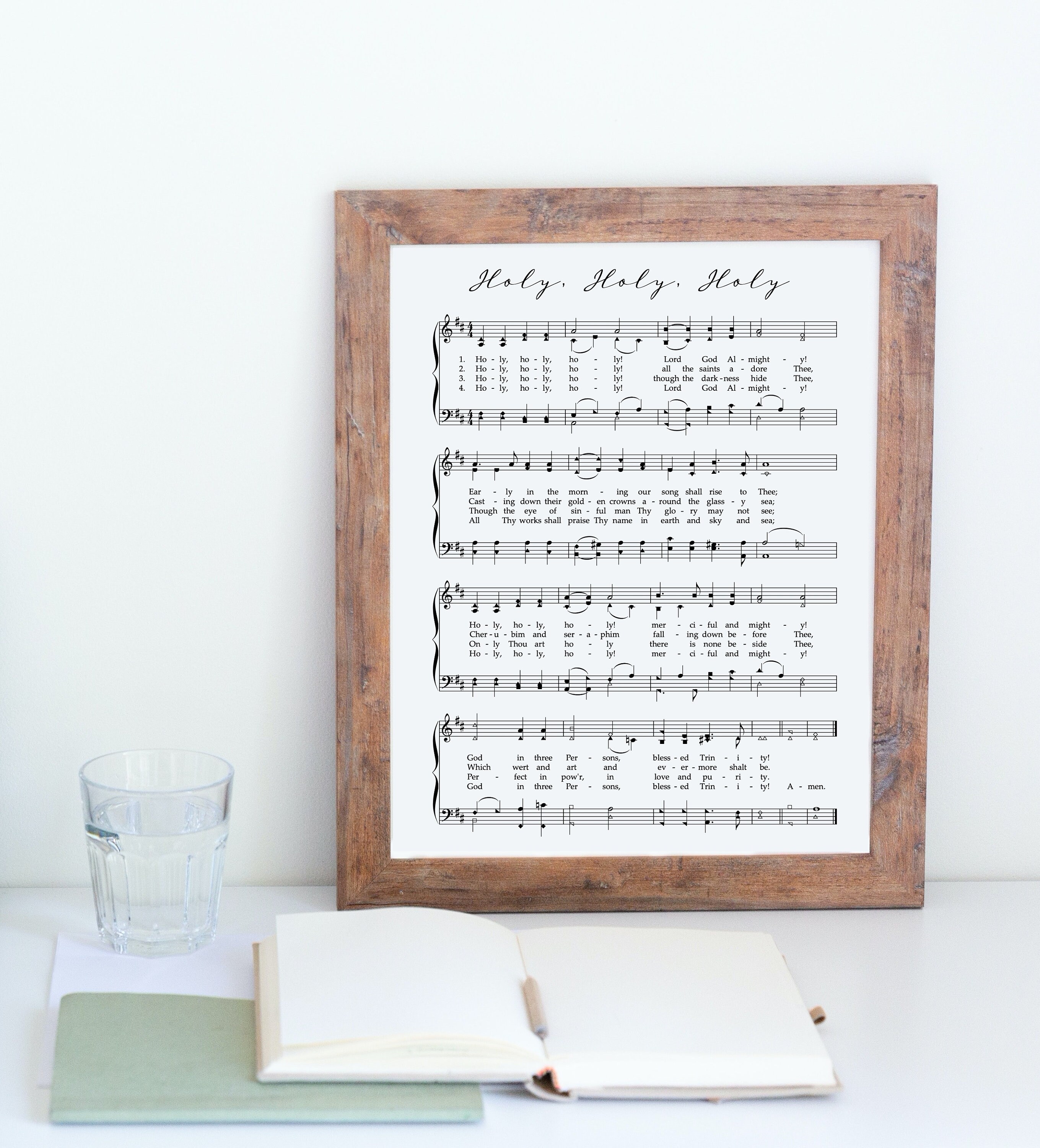Holy Holy Holy Hymn Print, Solfege Music, Vintage Hymn, Printable Hymns ...