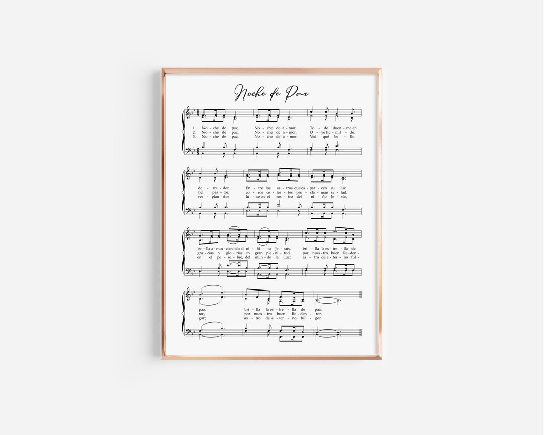 Noche De Paz, Noche De Paz Himno, Musica Navideña, Silent Night Spanish ...