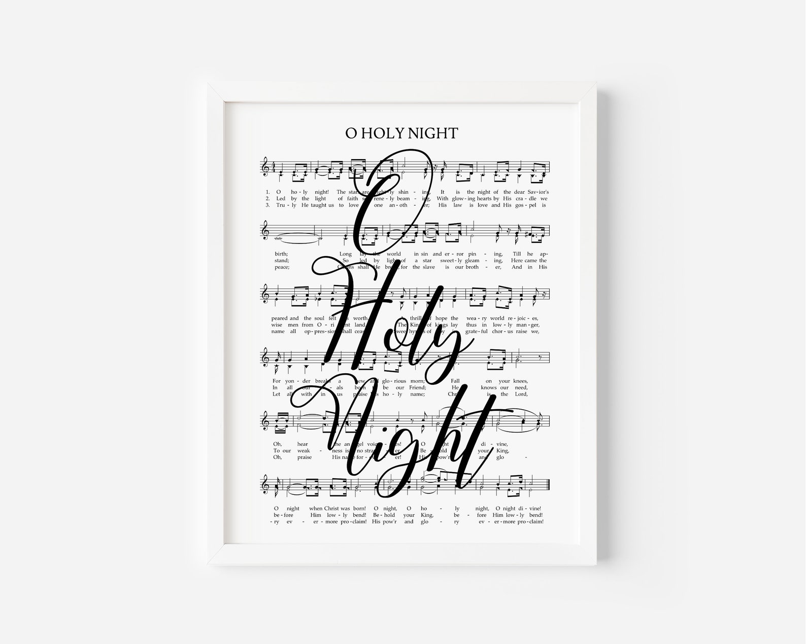 O Holy Night Hymn, Christmas Hymns, O Holy Night Decor, Christmas Music ...