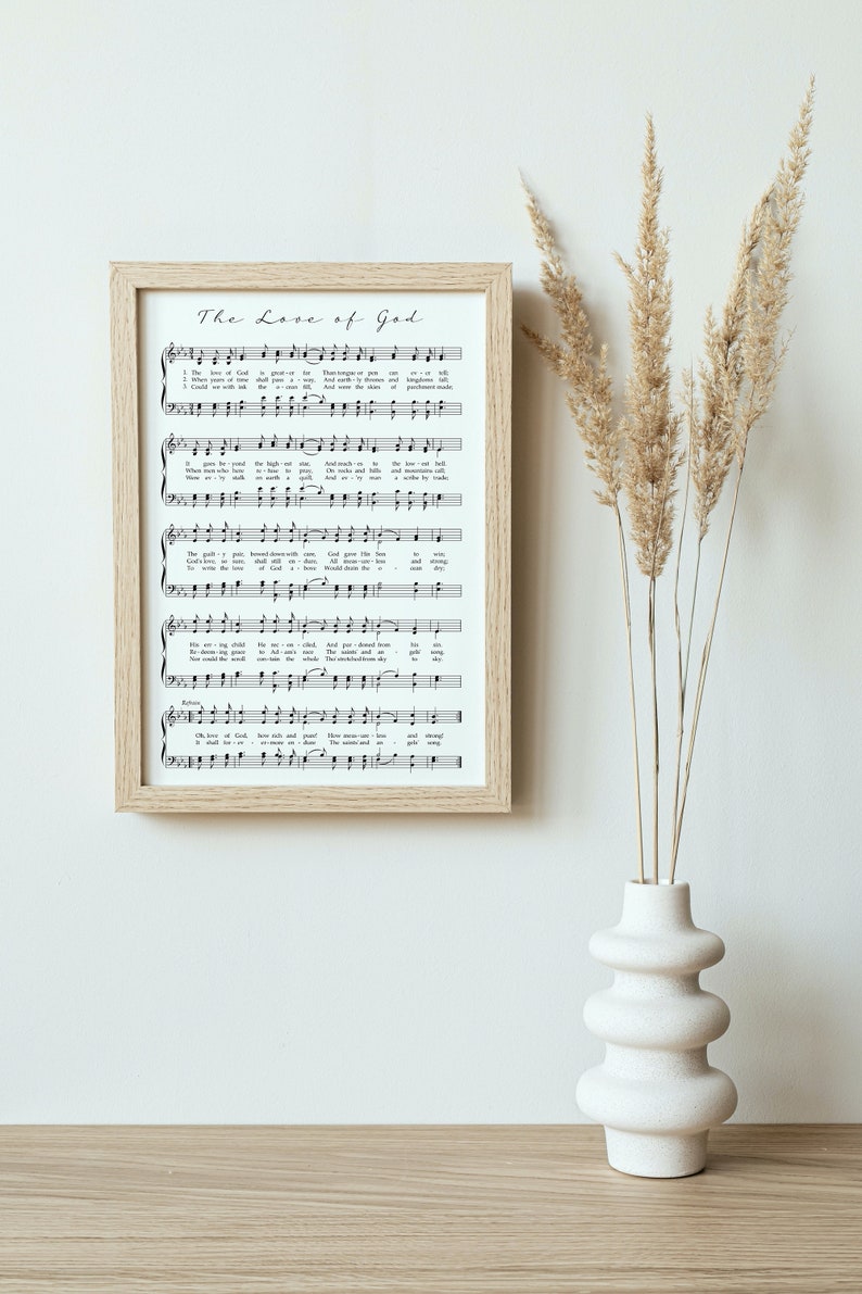 The Love of God Hymn Print Printable Hymns Hymn Music Page - Etsy