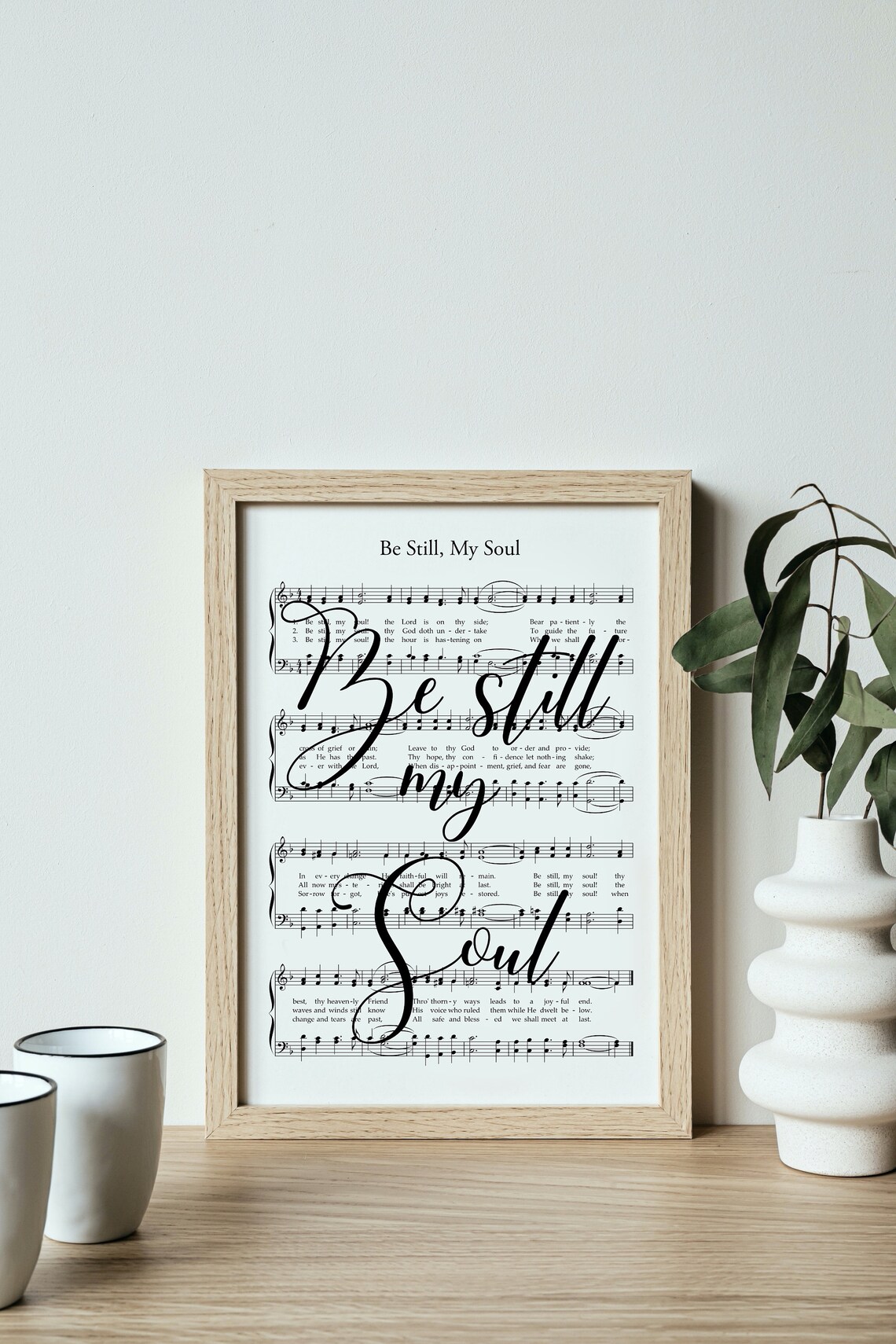 Be Still My Soul Hymn Print Large Print Wall Art Christian | Etsy