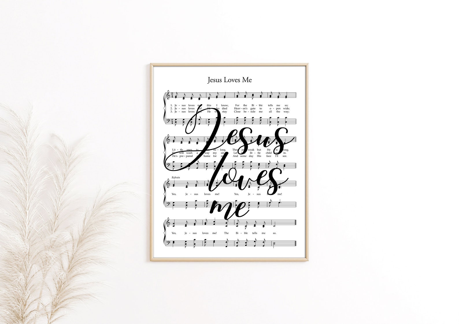 Jesus Loves Me Hymn, Hymn Art, Hymn Prints, Hymn Wall Art, Printable ...