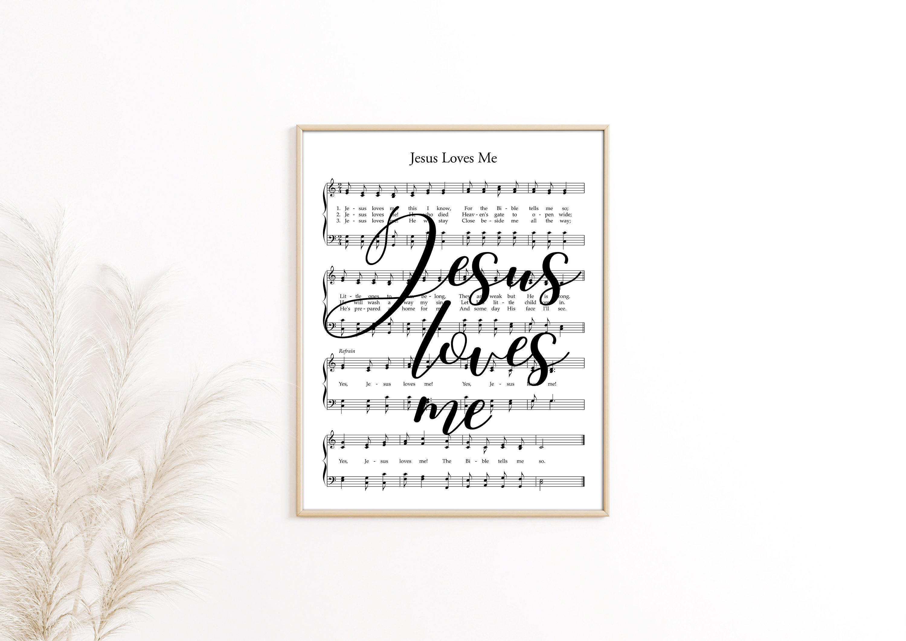 Jesus Loves Me Hymn Hymn Art Hymn Prints Hymn Wall Art - Etsy