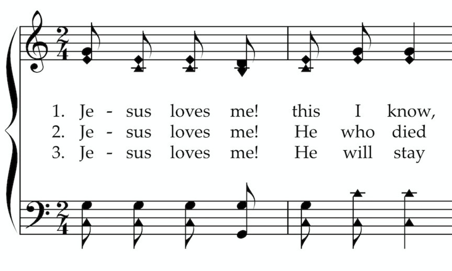 Jesus Loves Me Hymn Print, Shape Note, Nursery Decor, Children Hymns ...