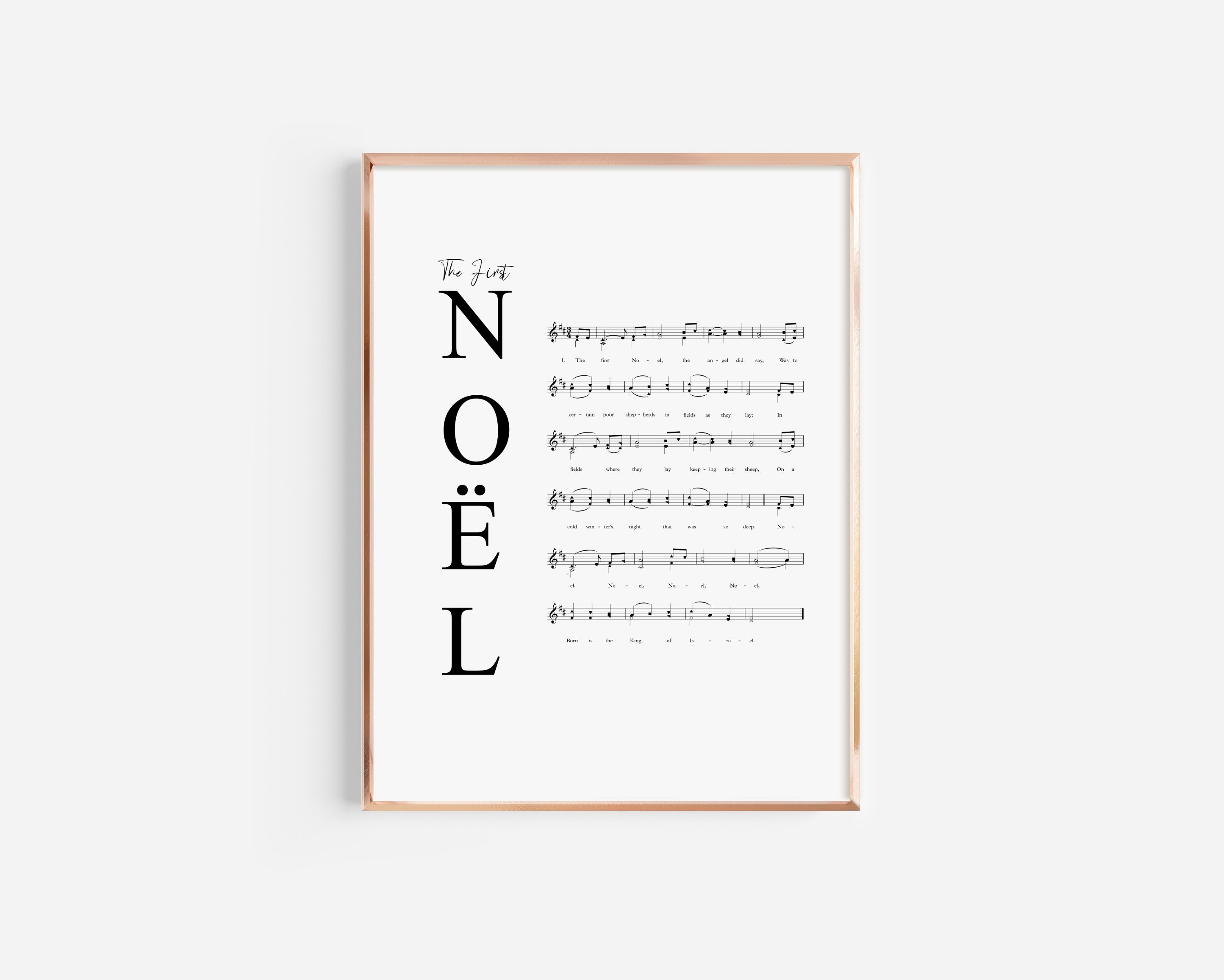 The First Noel Hymn, First Noel Decor, Christmas Hymns, Xmas Poster ...