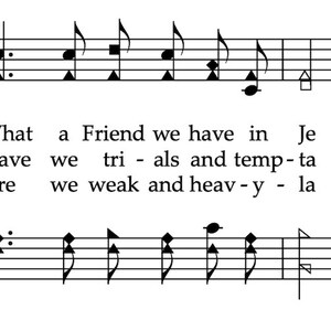 What a Friend We Have in Jesus Hymn Print, Shape Note Hymn Print ...
