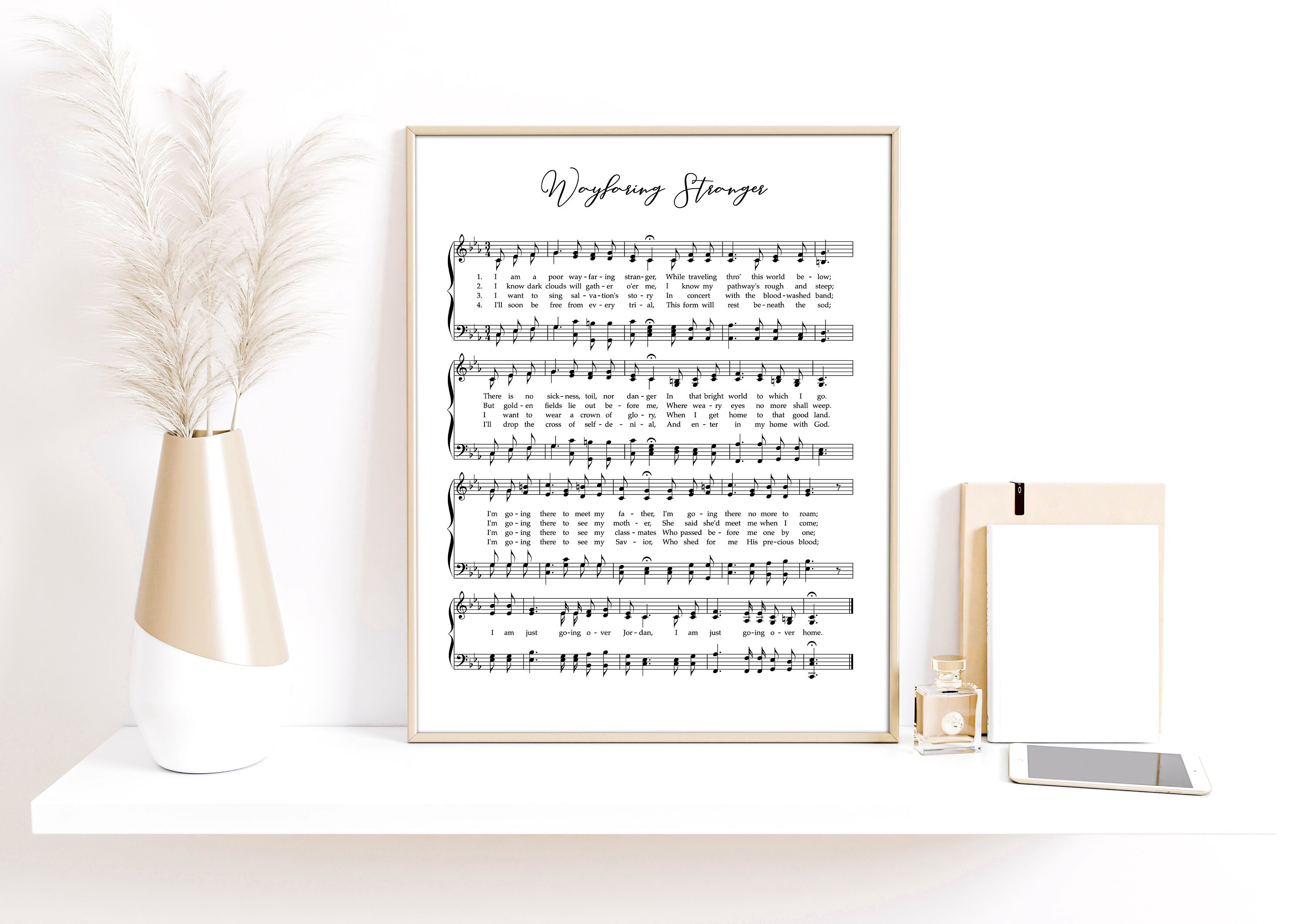 Wayfaring Stranger Hymn, Poor Wayfaring Stranger, Sheet Music ...