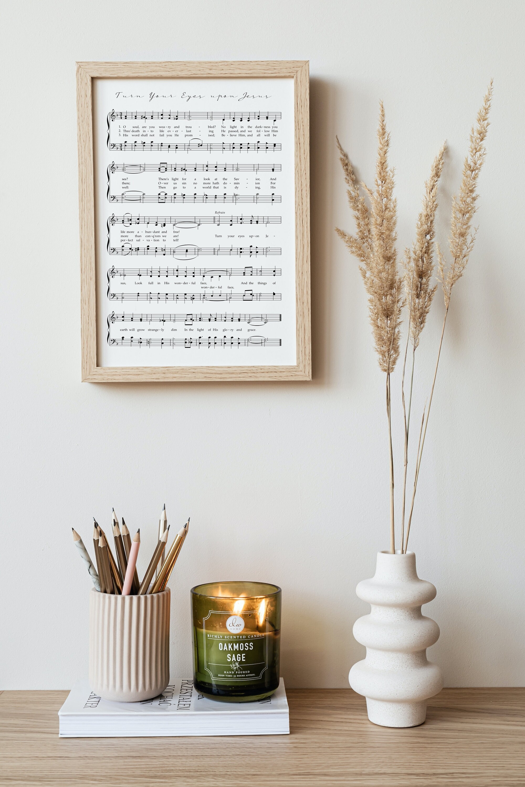 Turn Your Eyes Upon Jesus Hymn Print, Shape Note Music, Printable Hymns ...