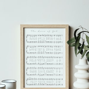 The Love of God Hymn Print, Printable Hymns, Hymn Music Page, Digital ...
