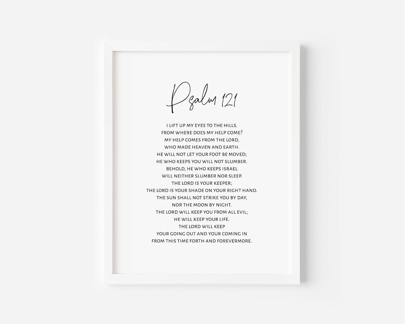 Psalm 121 ESV, I Lift My Eyes Up, Psalm Bible Verse, Bible Verse Print ...