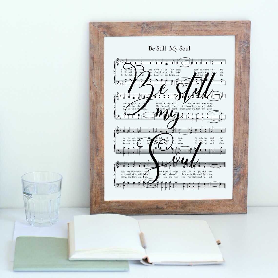 Be Still My Soul Hymn Print Large Print Wall Art Christian - Etsy