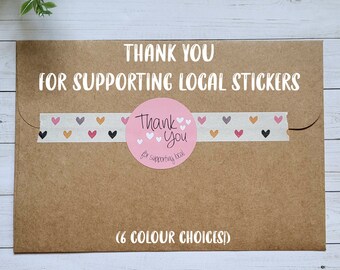 Thank You for Supporting Local Store Sign, Small Business Sign Vinyl ...