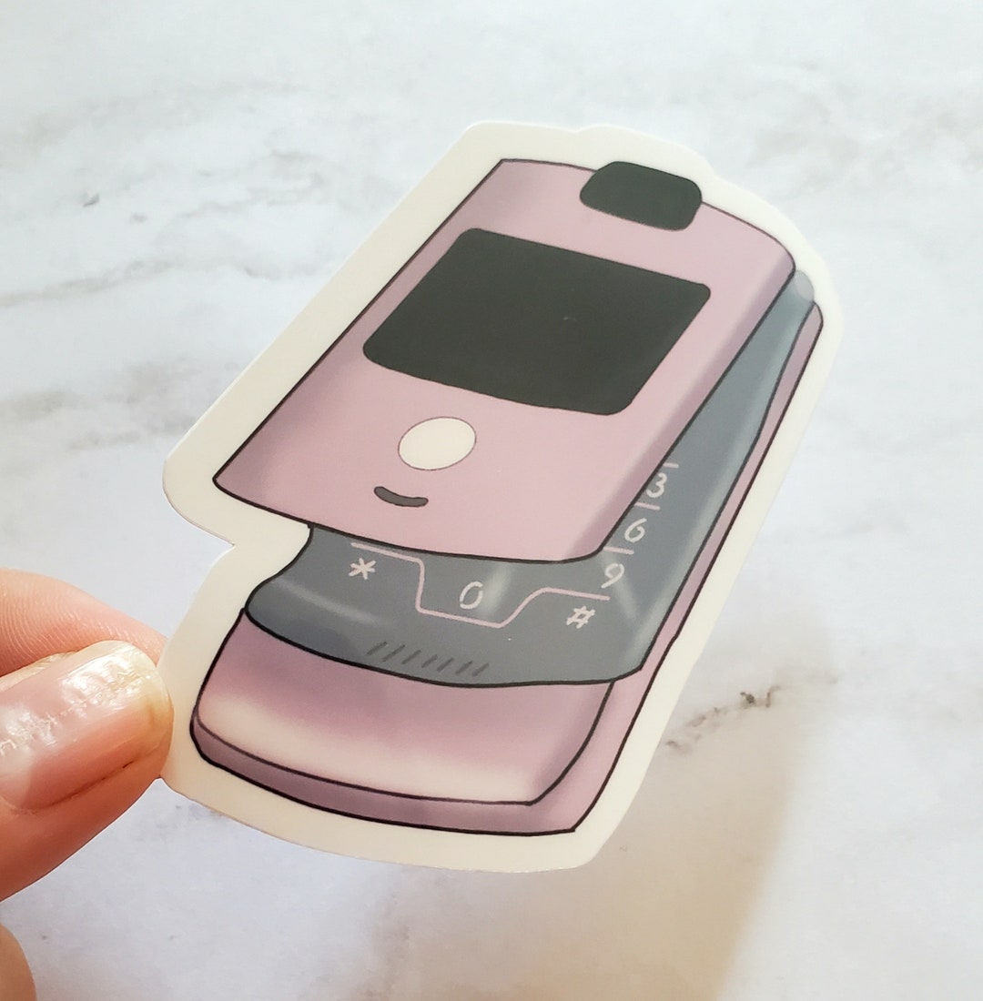 90s Sticker, Nostalgia Sticker, Razr Phone Sticker, Retro 1990s Item ...