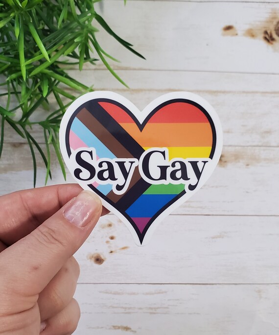 Say Gay Sticker Pride Sticker LGBTQ Item Queer Sticker | Etsy
