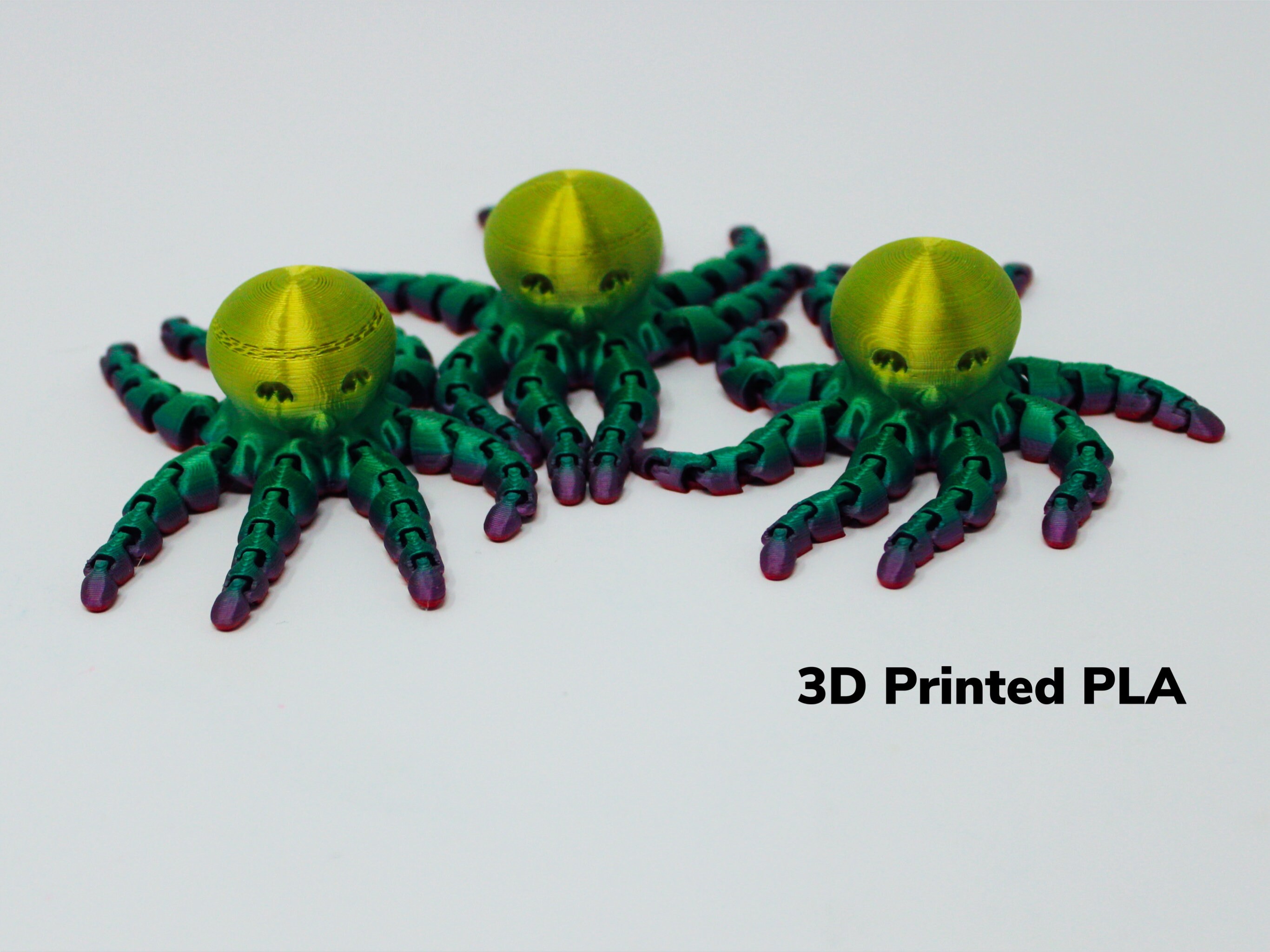 3d Printed Pla Articulated Octopus - Etsy