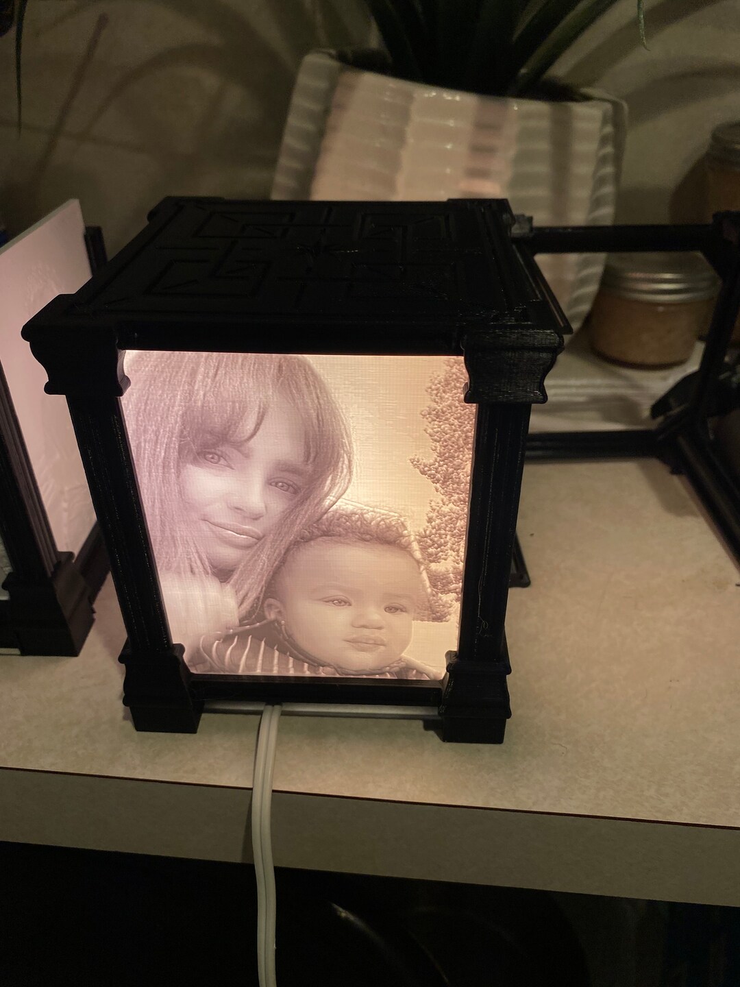 Custom Photo Lamp - 3d Printed Photographs - Etsy
