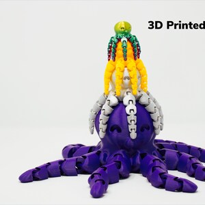 3d Printed Pla Articulated Octopus - Etsy
