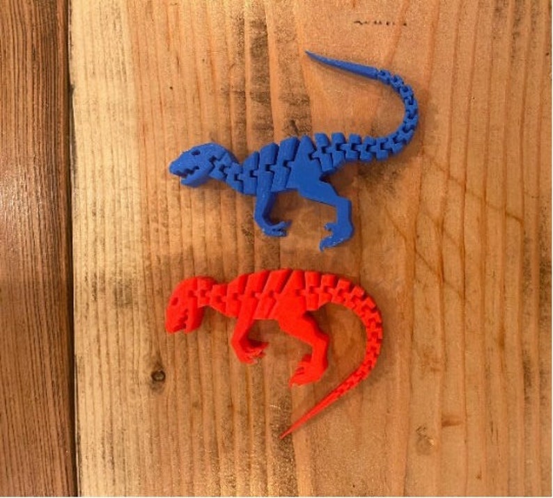 Articulated Sensory Dinosaur, 6 Piece Set, 3d Printed Dinosaurs, Fidget ...
