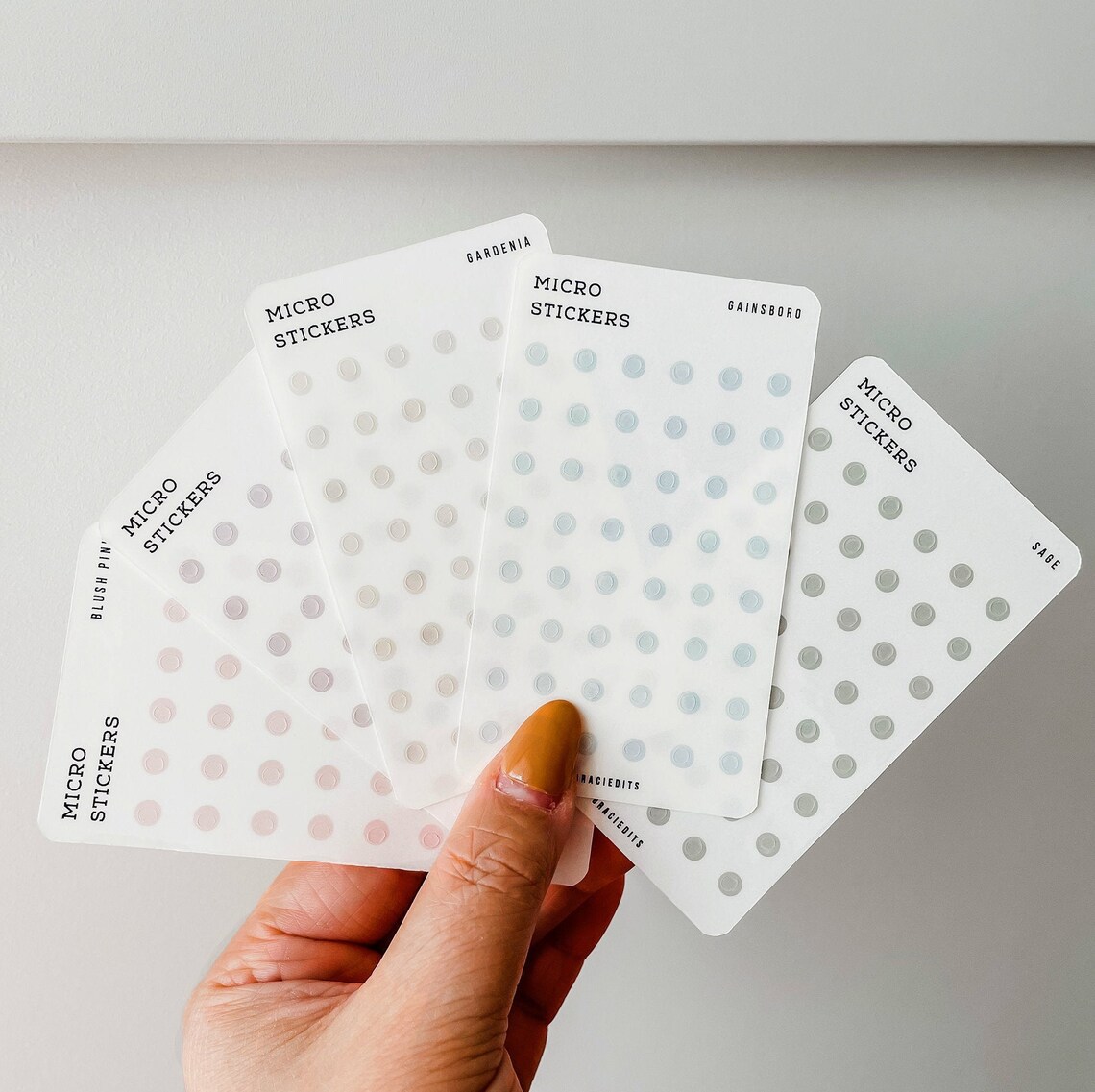 Planner Sticker Micro Dots Transparent - Etsy