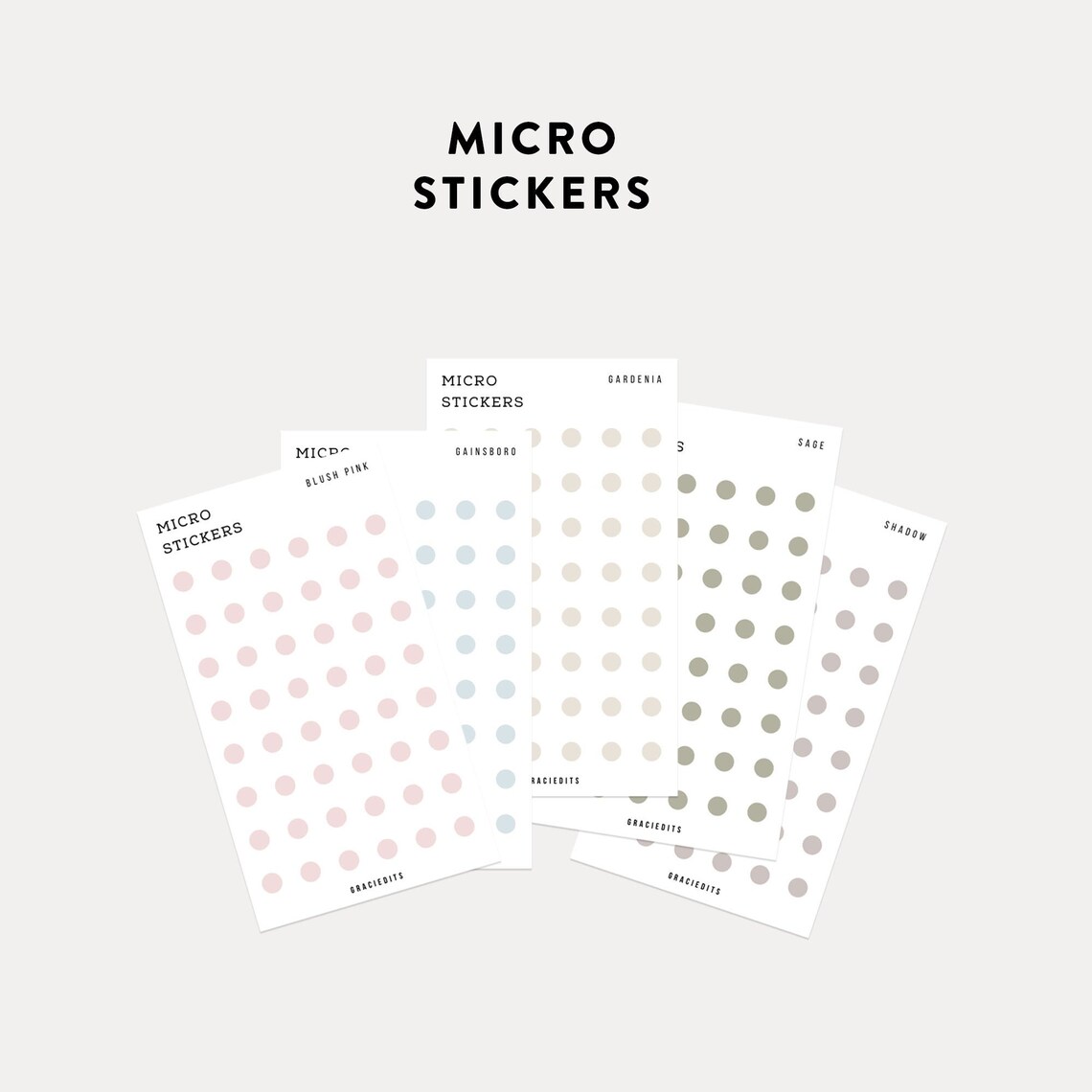Planner Sticker Micro Dots Transparent - Etsy