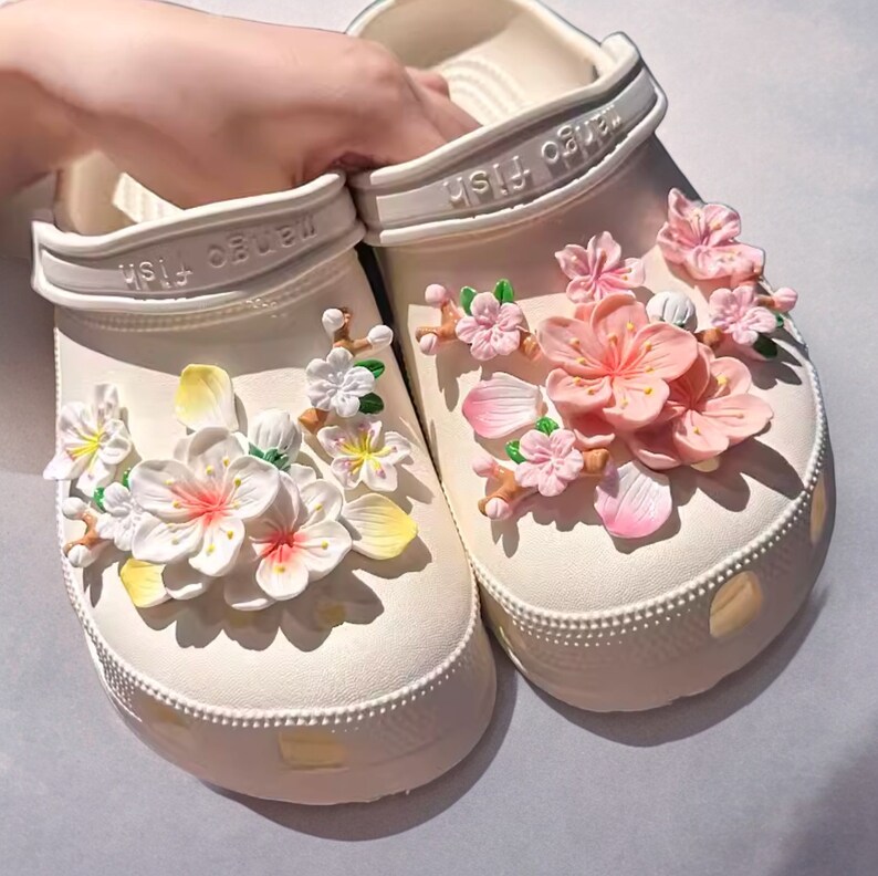 Daisy Crocs Flower Croc Charms Girl Charms Crocks Flower Charm Croc ...