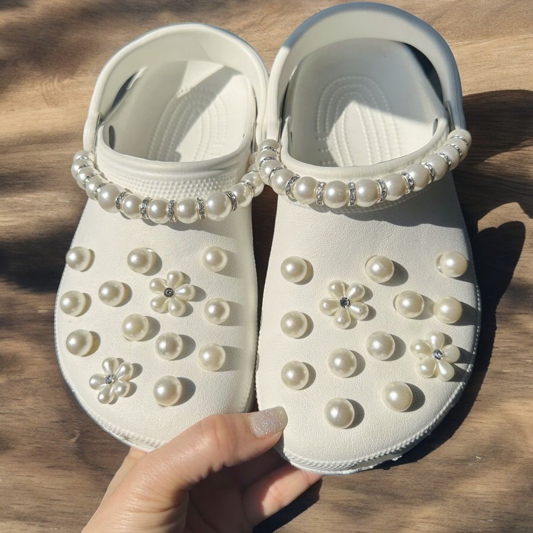 Pearl Croc Charms Pearl Jibbitz Pearl Croc Chain Pearl Croc Jibbitz ...