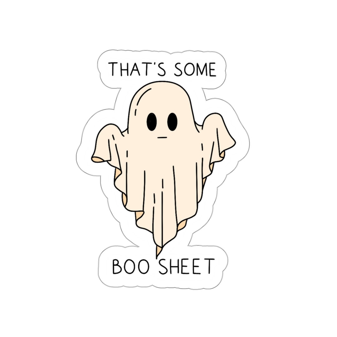 Funny Ghost Sticker - Etsy