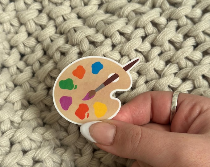 Paint Pallet Sticker - Etsy