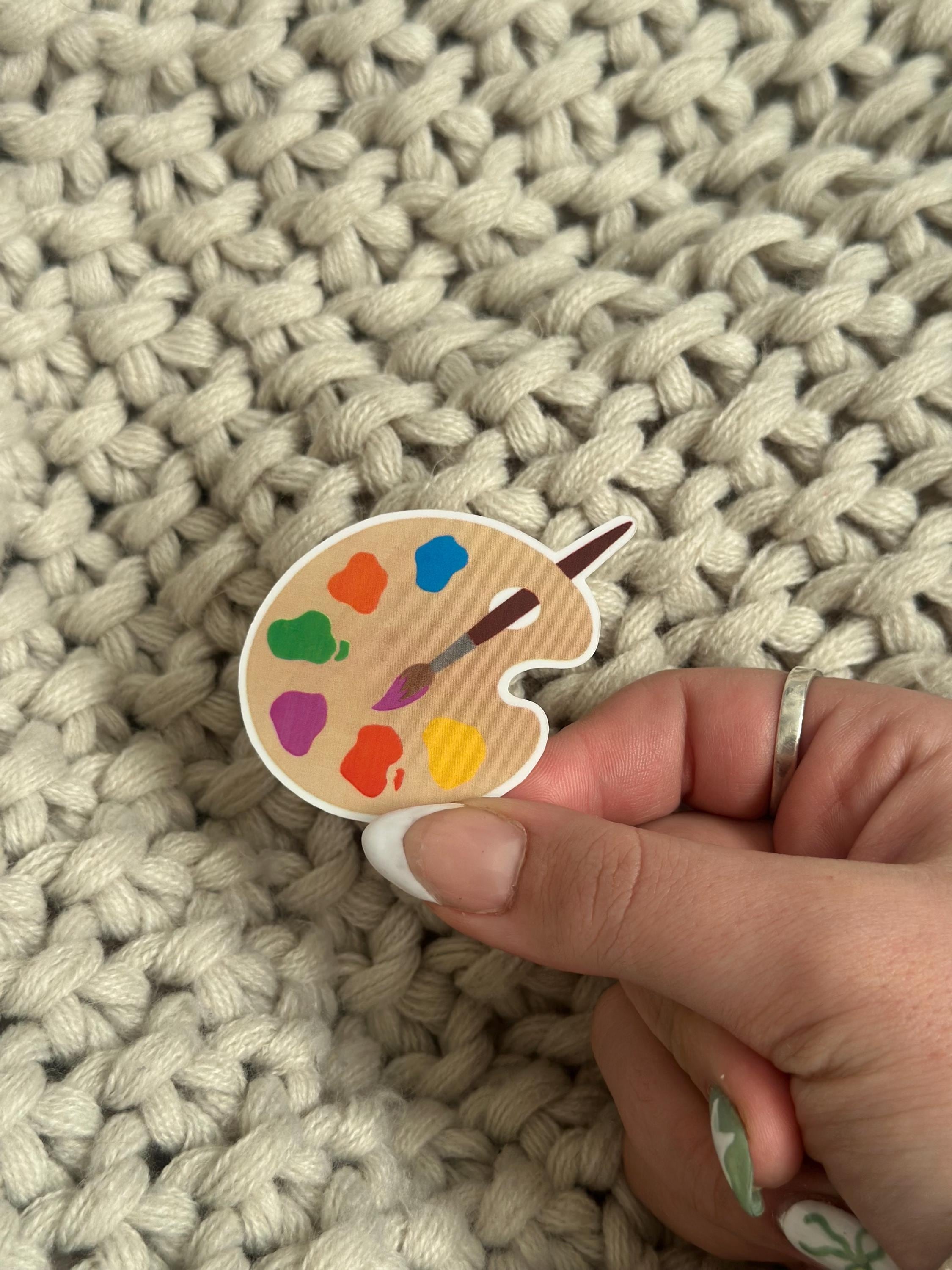 Paint Pallet Sticker - Etsy