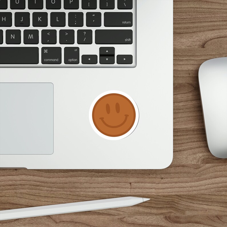 Muted Smiley Face Sticker - Etsy