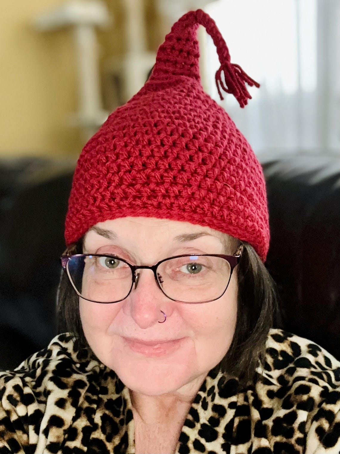 Red Resistance Norwegian Crochet Hat Pattern Toque Toboggan Beanie Cap ...
