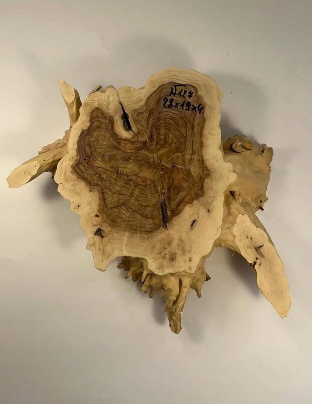 Lilac Burl Wood Slab: Live Edge DIY Craft Wood Slice. Raw Solid Wood ...