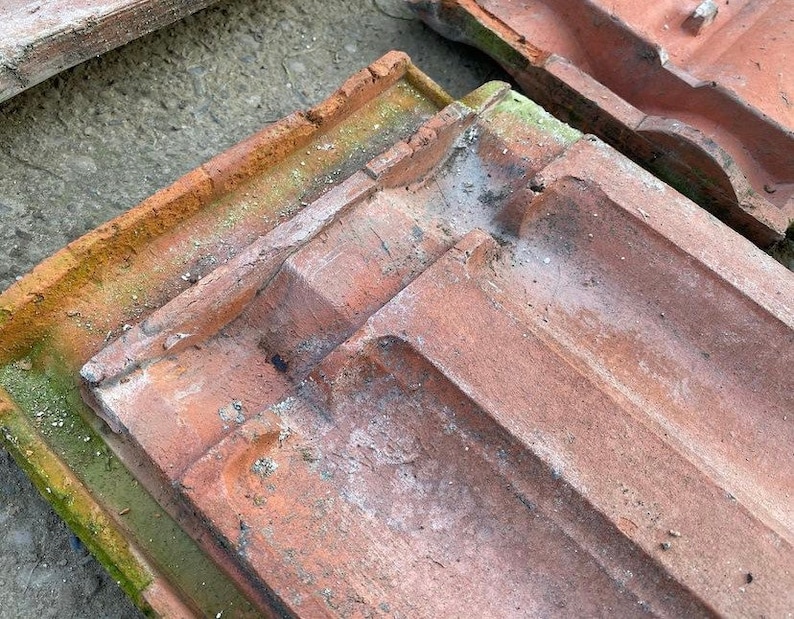 Vintage Roof Tiles. Clay Roof Tiles. Antique. Vintage Decor. - Etsy Canada