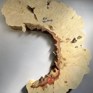 Burl Wood. 19.7”. Burl Resin Slab. Live Edge. Burl Slice. Burl Half ...