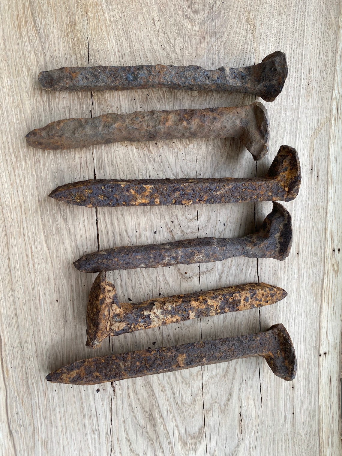 Rusty Vintage Railroad Spike Nails. Handmade Hand-forged - Etsy