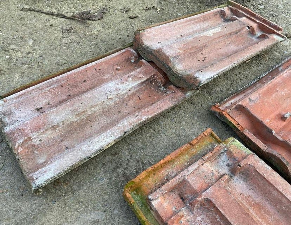 Vintage Roof Tiles. Clay Roof Tiles. Antique. Vintage Decor. - Etsy Canada