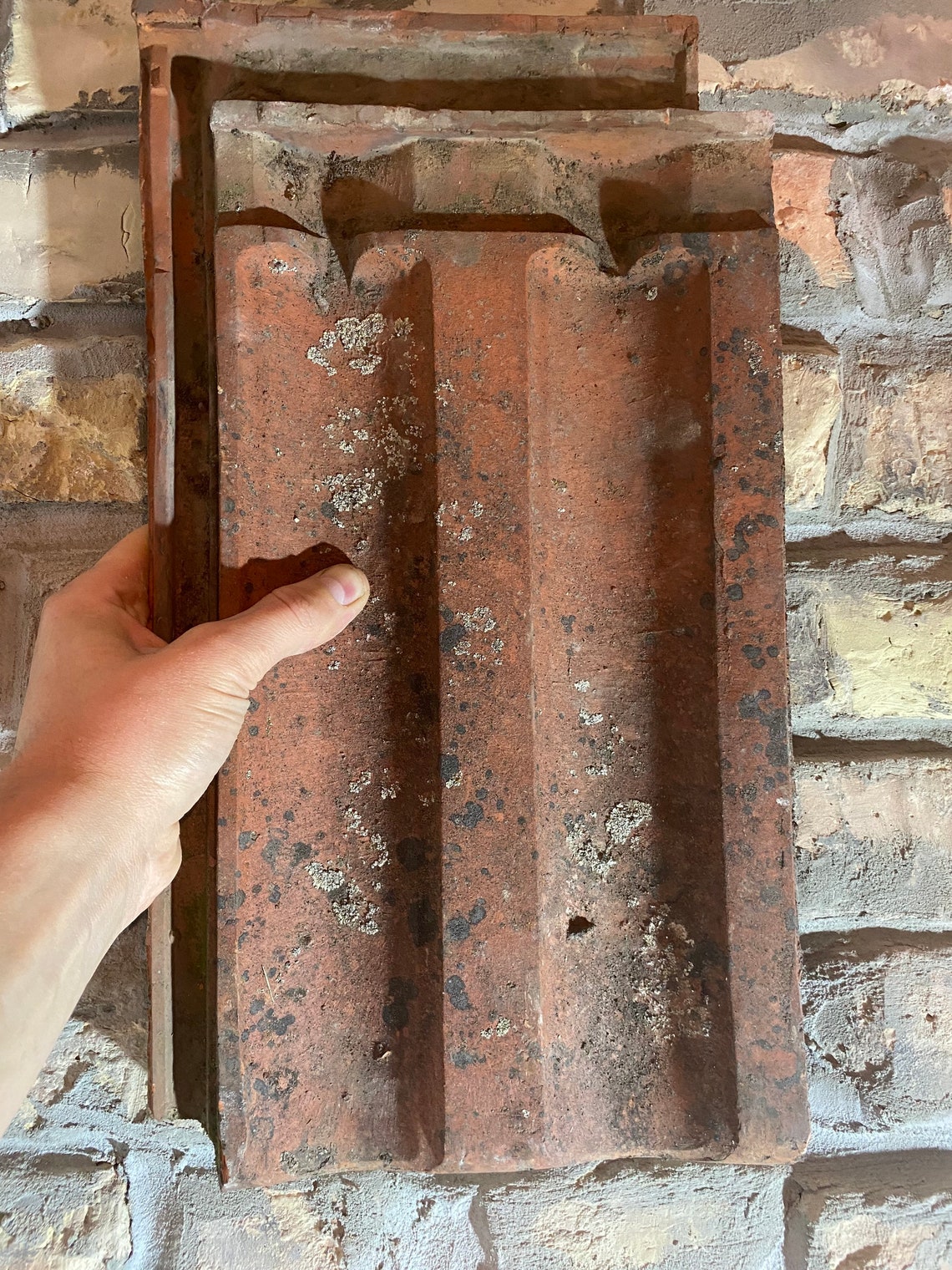 Vintage Roof Tiles. Clay Roof Tiles. Antique. Vintage Decor. - Etsy Canada