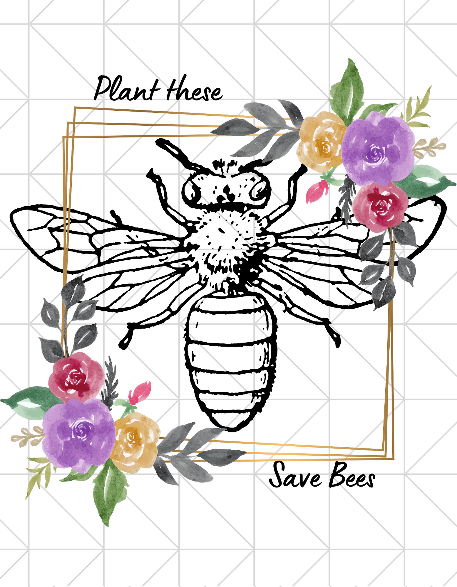 Save the Bees Digital Download - Etsy