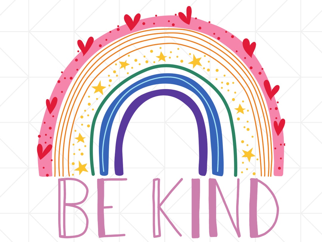 Be Kind Rainbow Digital Download - Etsy Singapore