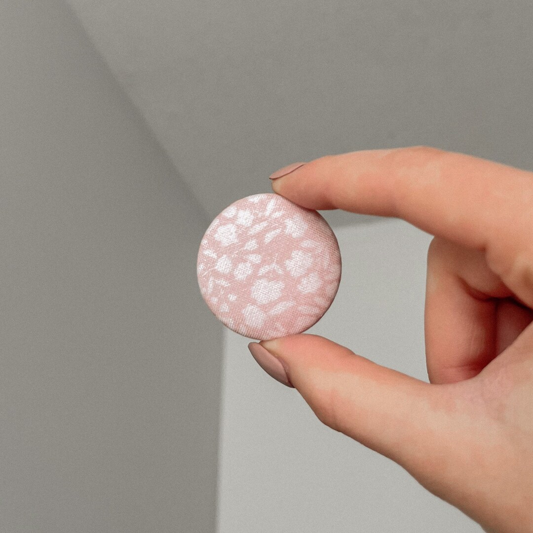 Soft Pink Badge Button - Etsy